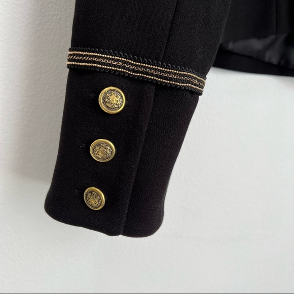 Mango | Jackets & Coats | New Mango Black Double Breasted Gold Button ...